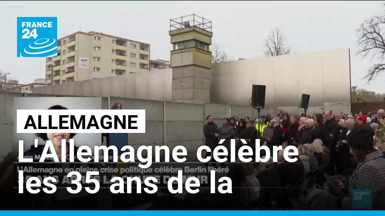 En pleine crise politique, l'Allemagne célèbre les 35 ans de la chute du mur de Berlin - France 24